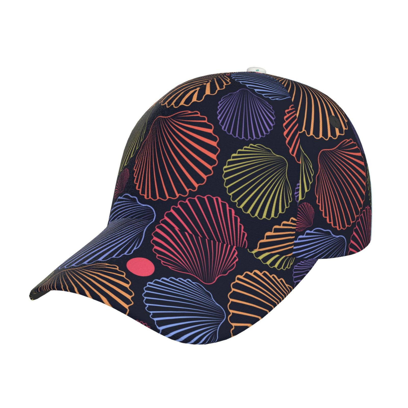 Balery Colorful Shells Baseball Cap For Women Men,Adjustable Size For ...