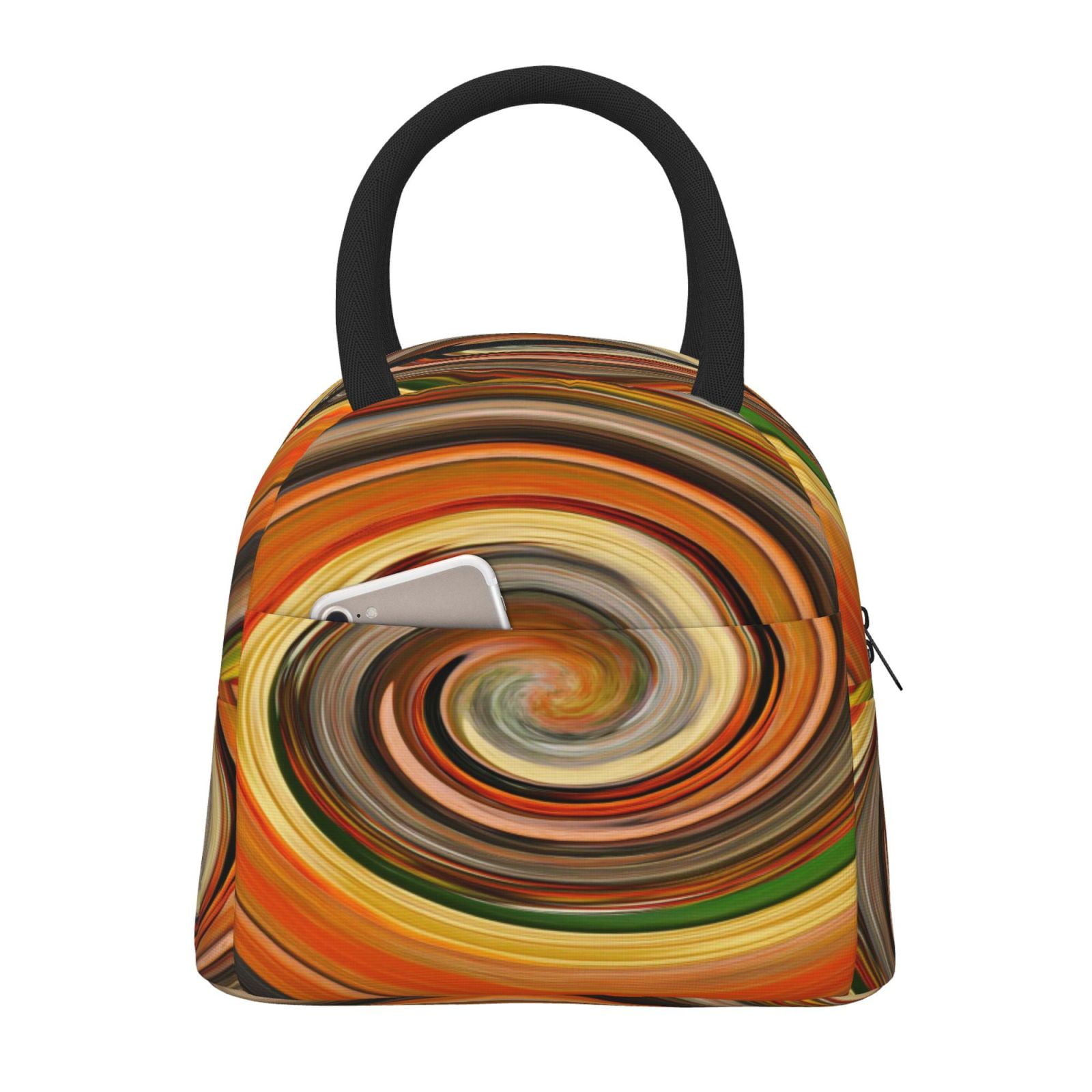 Balery Colorful Swirl Pattern Lunch Bag Women, Lunch Box, Lunch Bag ...
