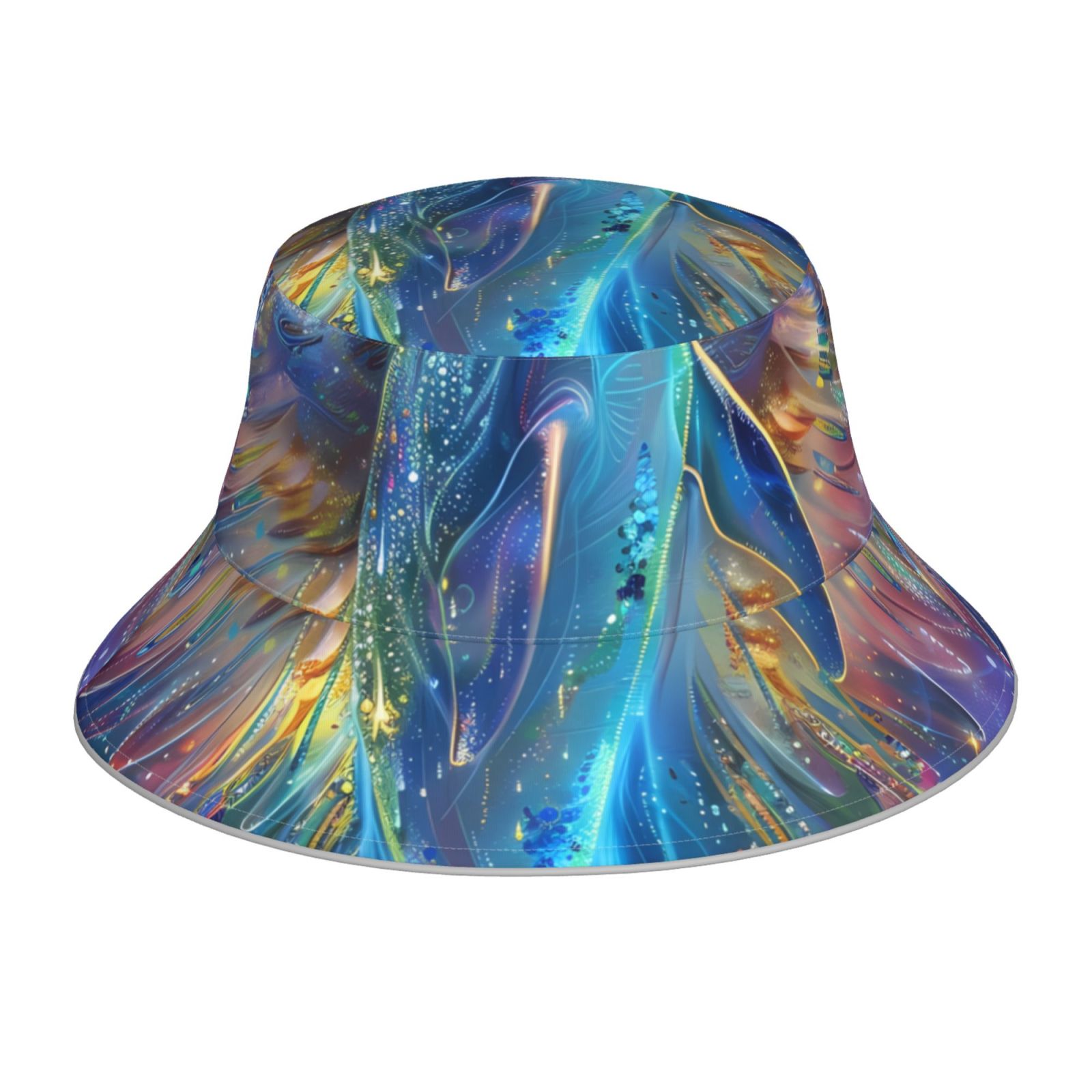 Balery Colorful Winged Dolphin Sun Hats for Men Women Bucket Hat UPF 50 ...