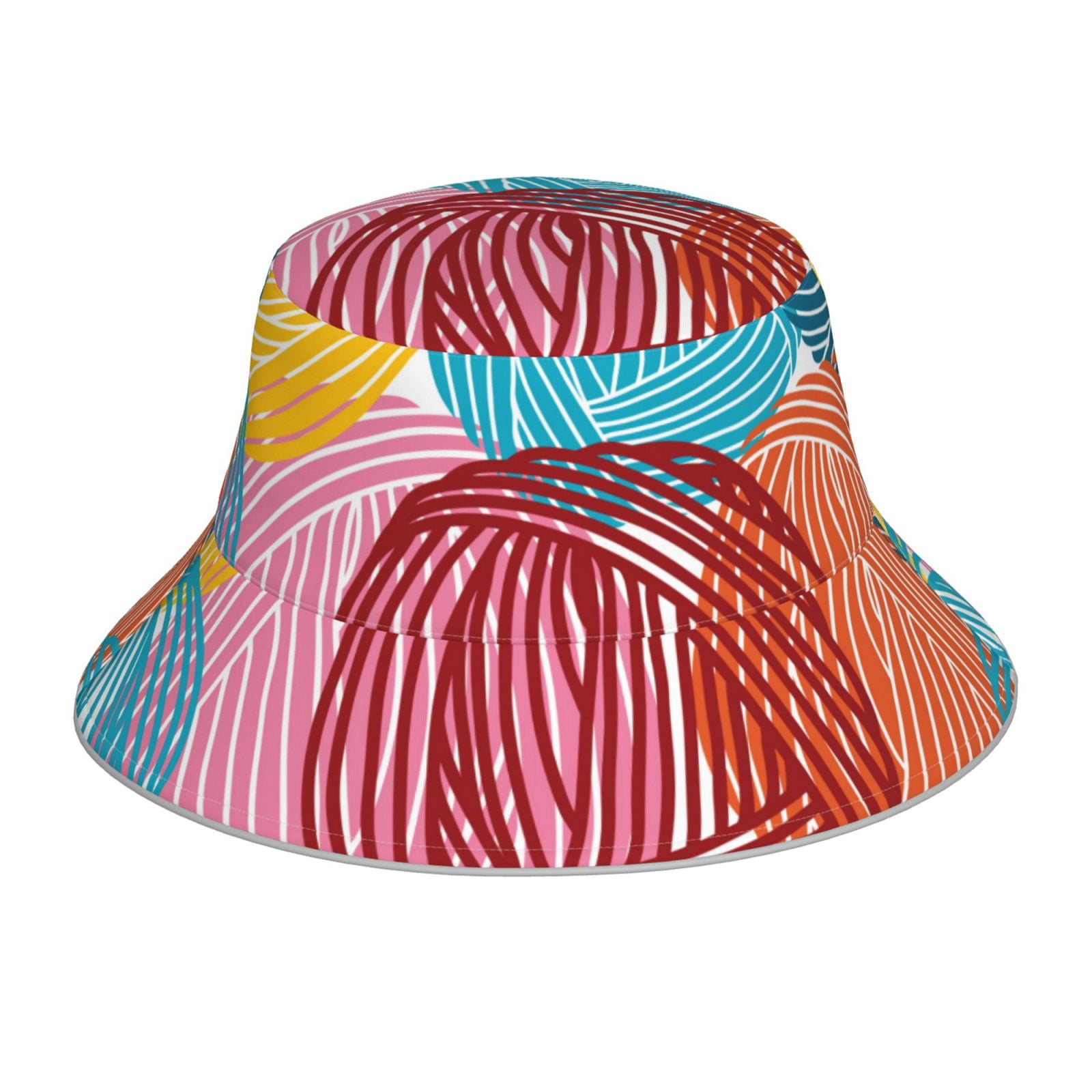 Balery Colorful Wool Balls Sun Hats for Men Women Bucket Hat UPF 50 ...