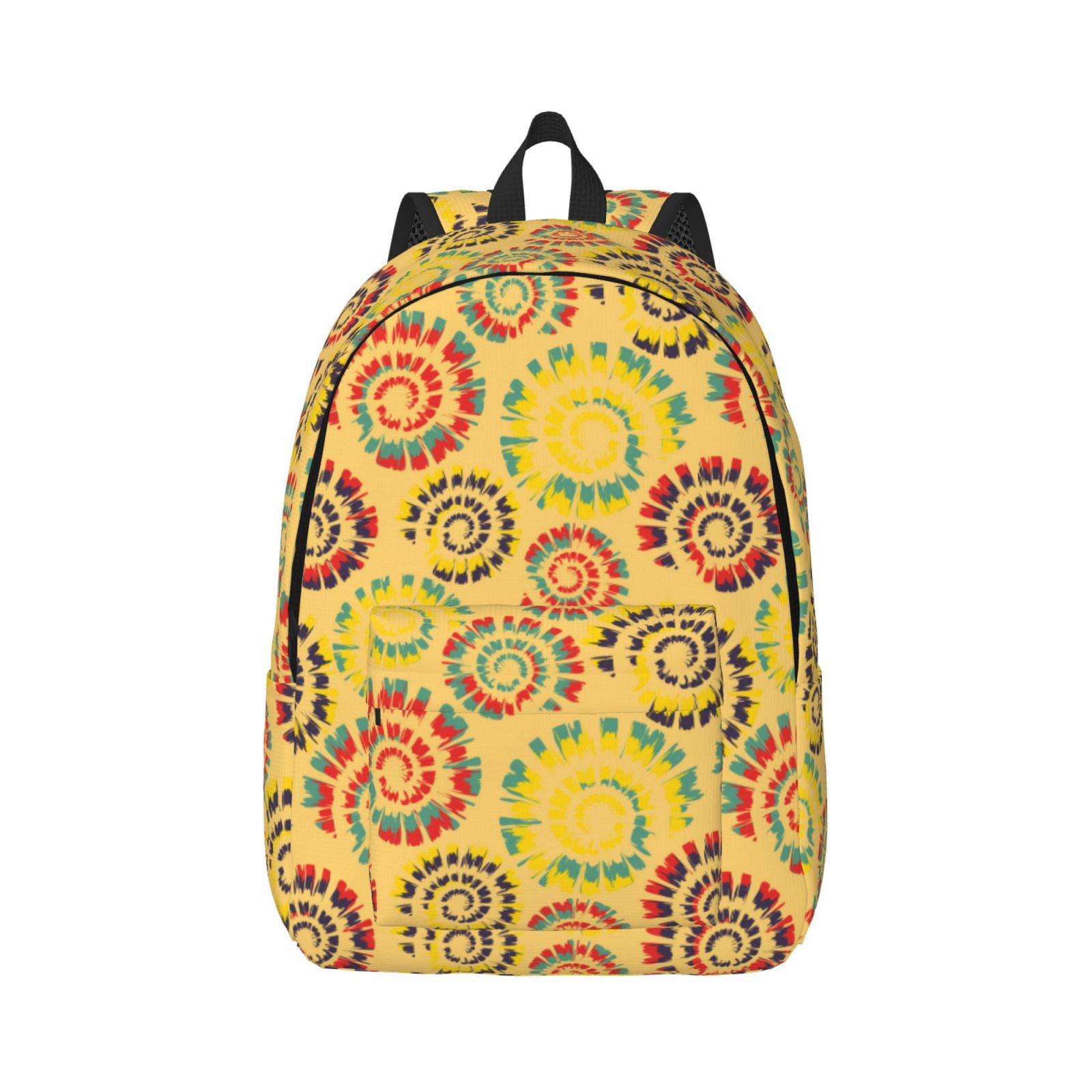 Balery Colourful Tie Dye 1 Vintage Canvas Backpack for Men and Women ...
