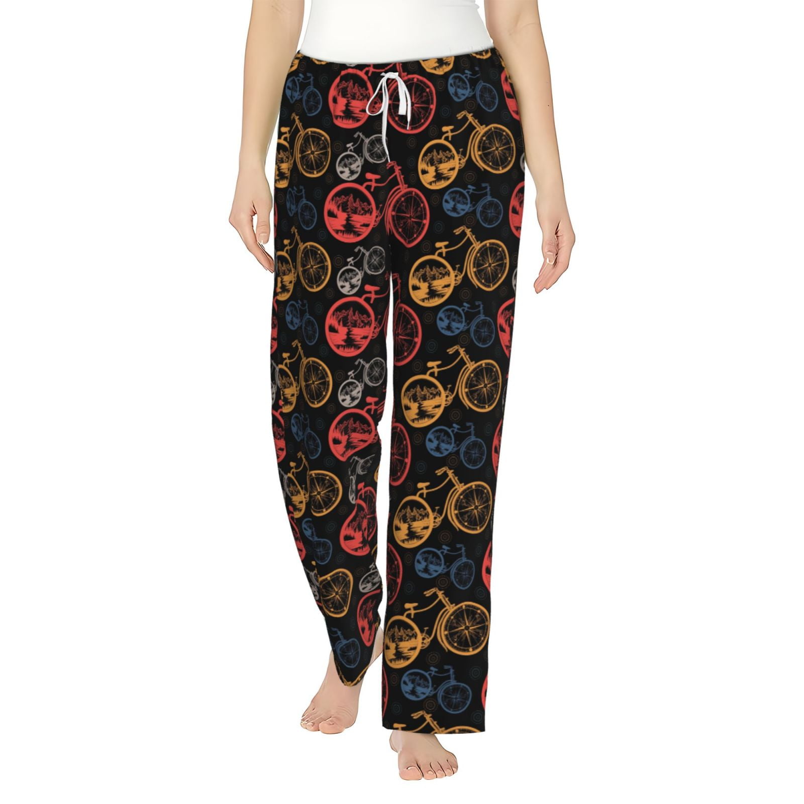 Balery Compass And Mountains In Bicycle Wheels1 print Women's Pajama ...