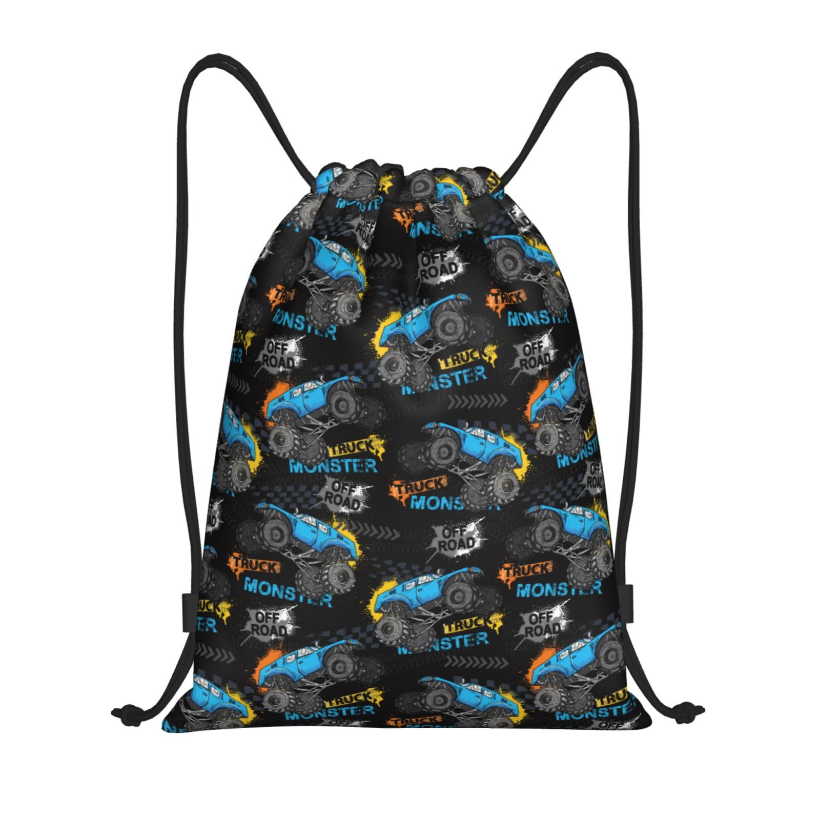 Balery Cool Off-Road Vehicle Pattern Drawstring Backpack Bag Sport Gym ...