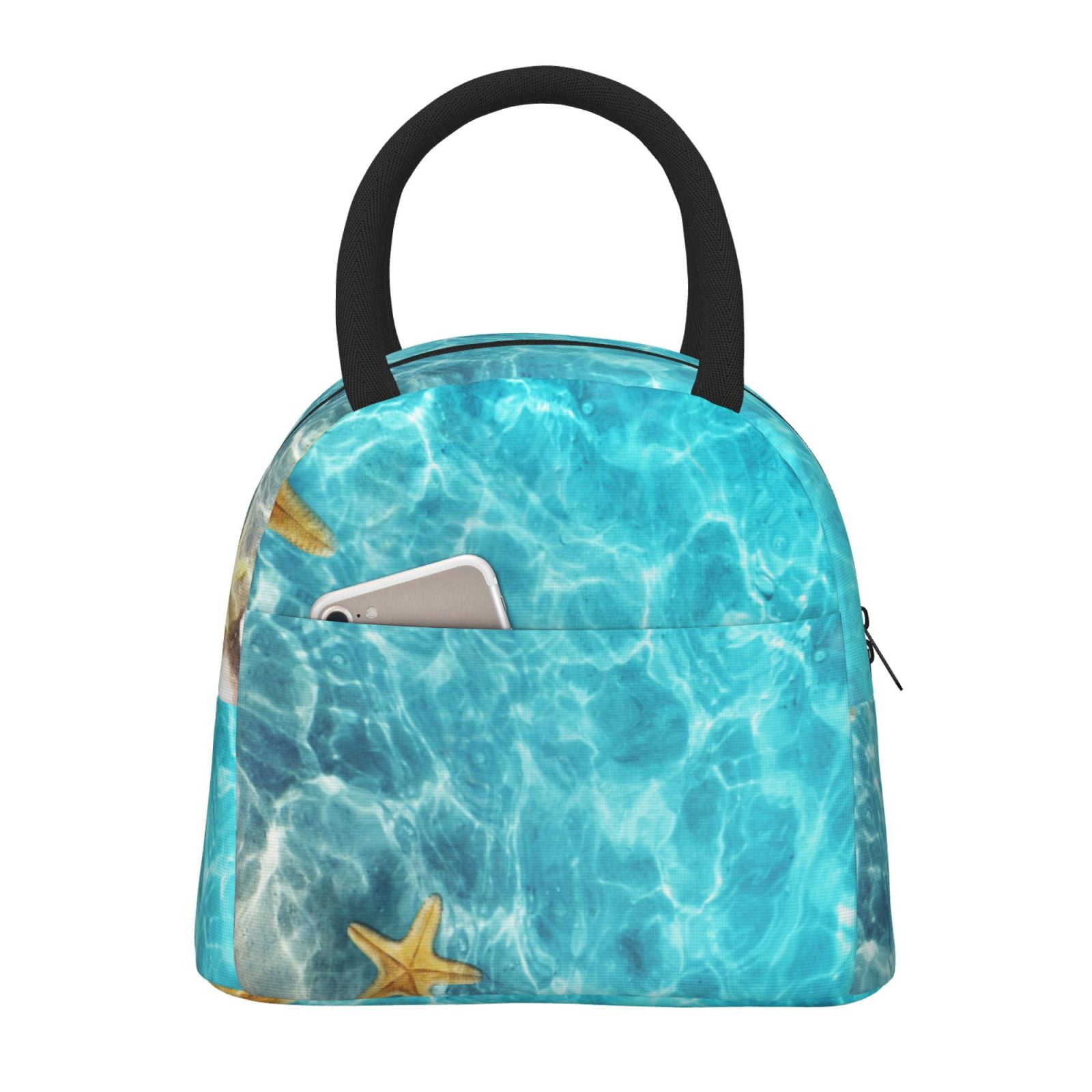 Balery Coral And Seashell On The Beach Pattern Lunch Bag Women, Lunch ...