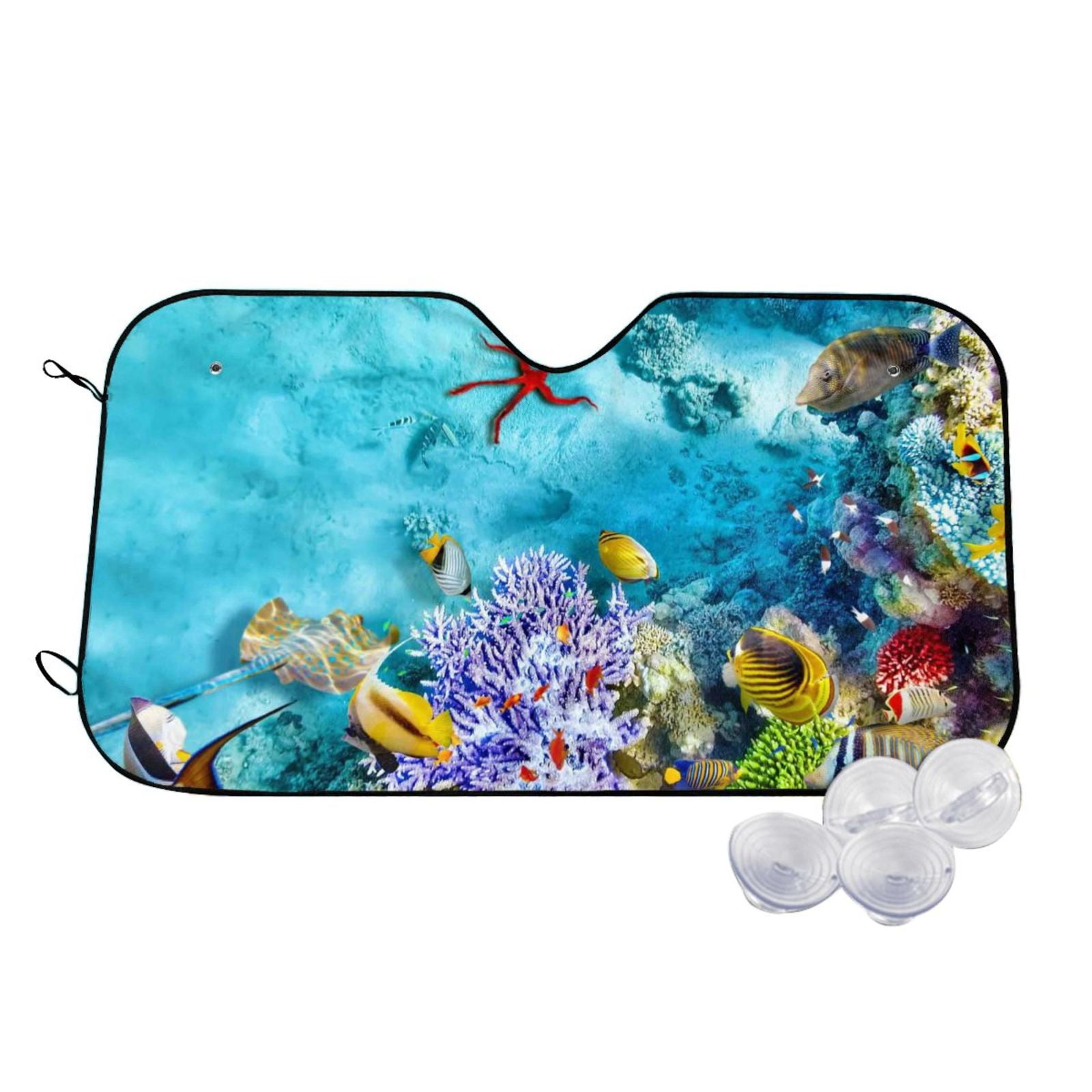 Balery Corals And Tropical Fish Windshield Sun Shade, Car Front Window ...
