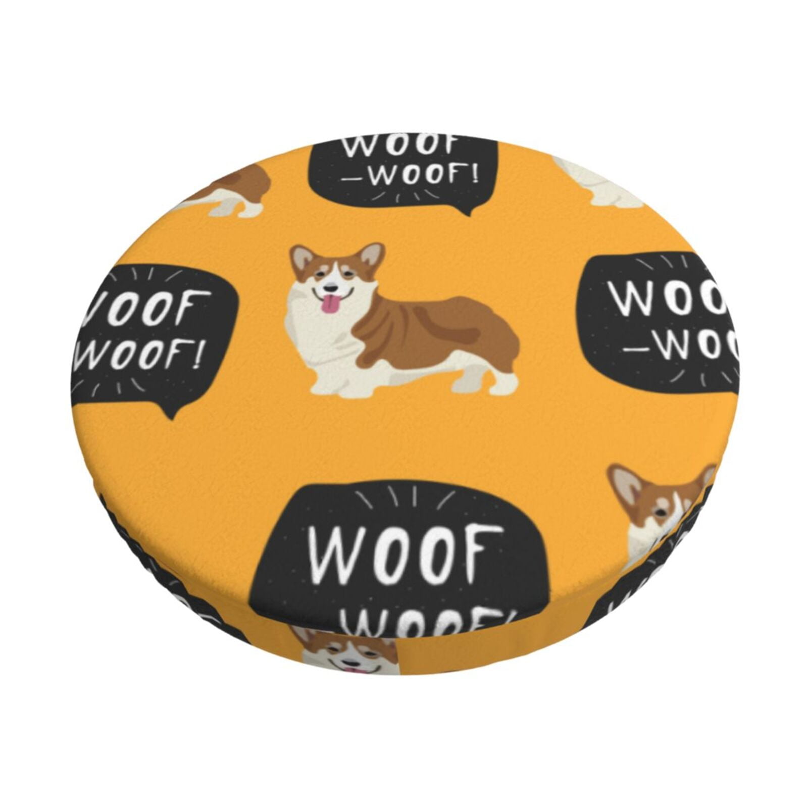 Balery Corgi Velvet Round Bar Chair Cushion Cover Adjustable, Protects ...