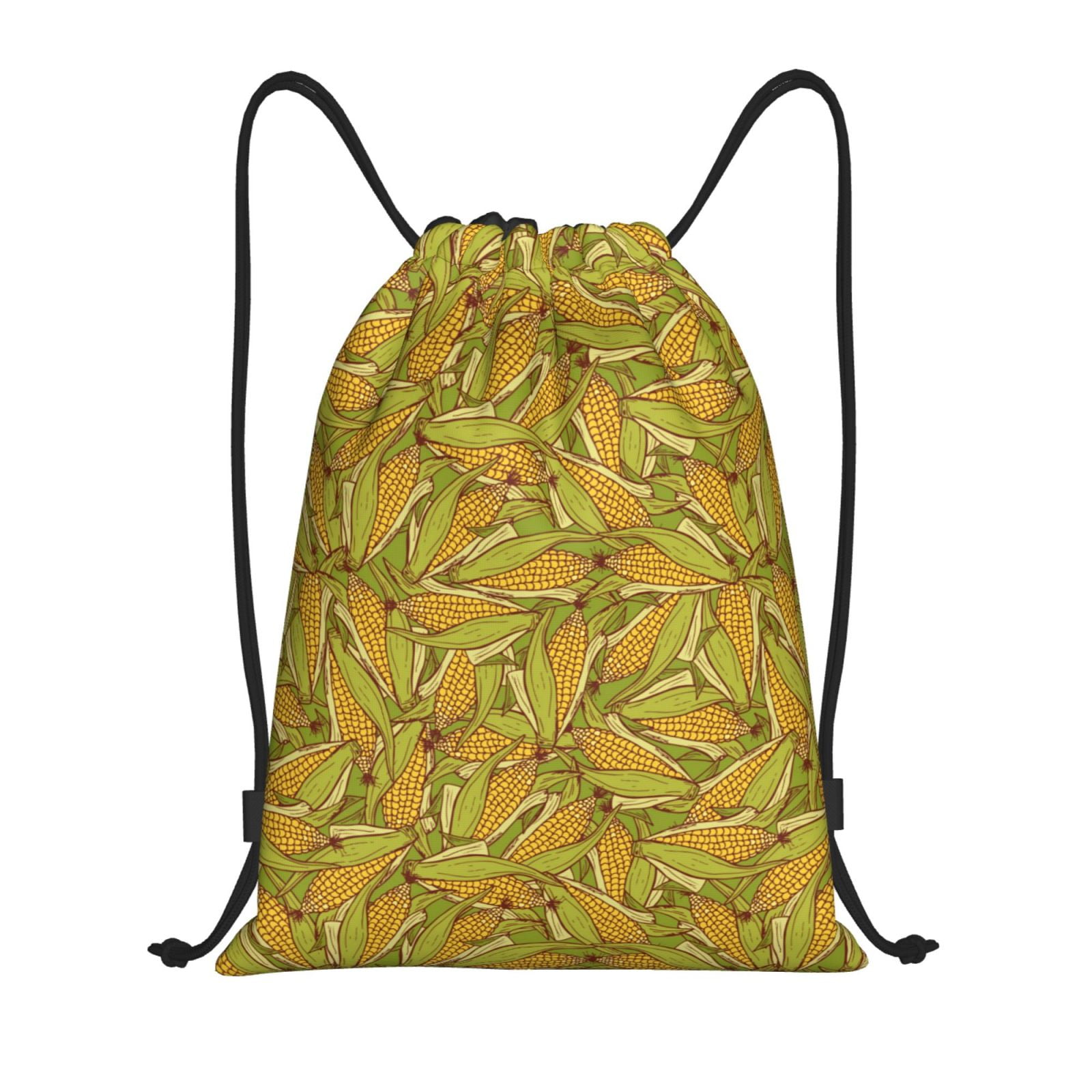Balery Corn 6 Pattern Drawstring Backpack Bag Sport Gym Sackpack Cinch ...