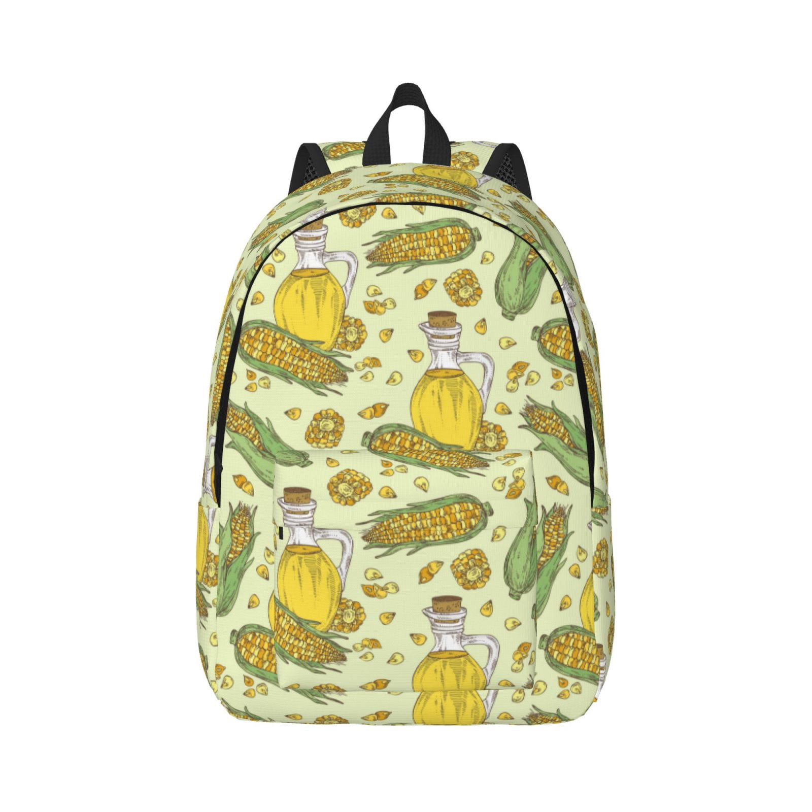 Balery Corn And Corn Oil Vintage Canvas Backpack for Men and Women ...