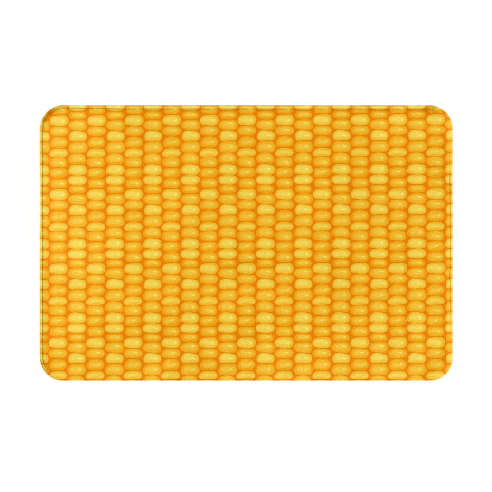 Balery Corn Kernels Doormat, Durable Flannel Fabric, Waterproof Stain ...