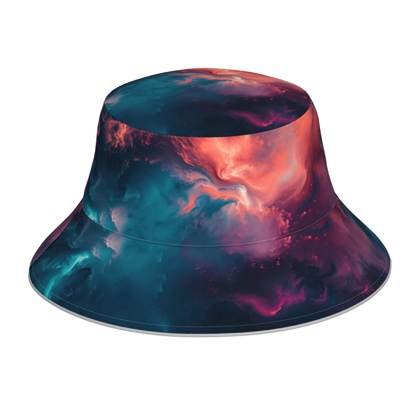 Balery Cosmic Paint Swirl Sun Hats for Men Women Bucket Hat UPF 50 ...