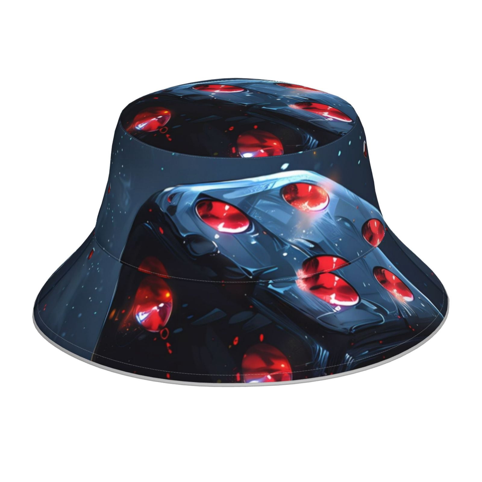 Balery Cosmic Red Sparkle Dice Sun Hats for Men Women Bucket Hat UPF 50 ...