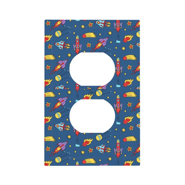 Balery Cosmos Rockets for Duplex Wall Plates Kit, Electrical Outlet ...