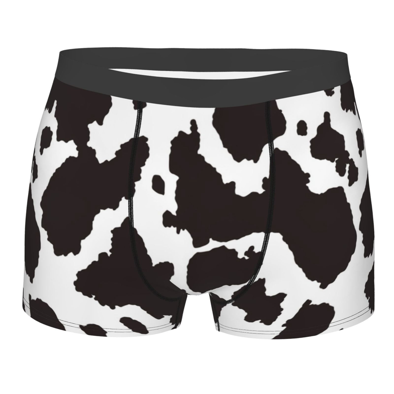 Balery Cow Skin 2 Men's Boxer Briefs, Soft and Breathable Cotton ...