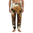 Balery Cow With Butterflies Lilies Pattern Joggers For Men Athletic