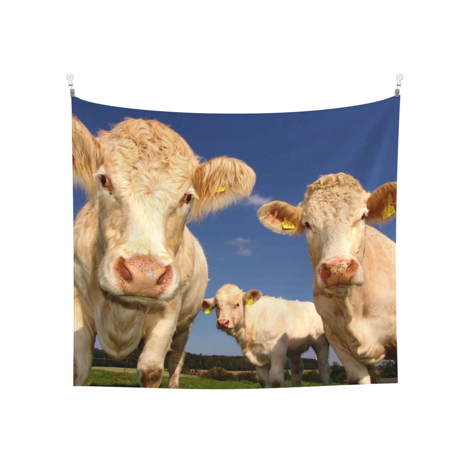 Balery Cows Cattles Pattern Tapestry 60x51 Inches - Large Wall Hanging ...