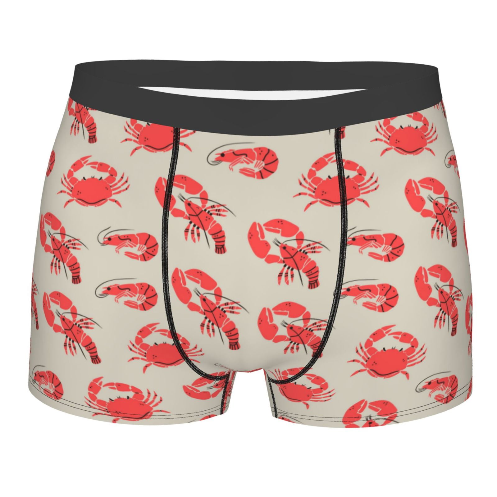 Balery Crab Lobster 1 Men's Boxer Briefs, Soft and Breathable Cotton ...