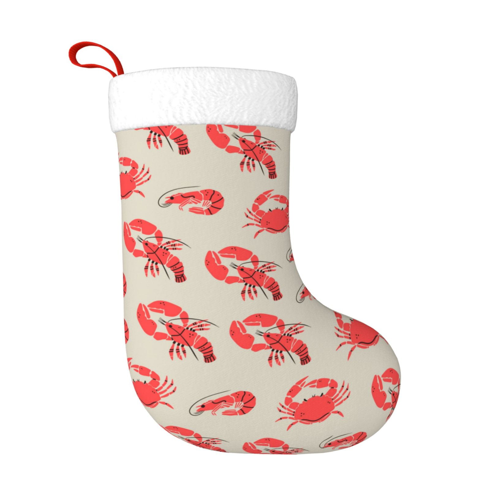 Balery Crab Lobster 1 Pattern Christmas Stockings with Initials, 18 ...