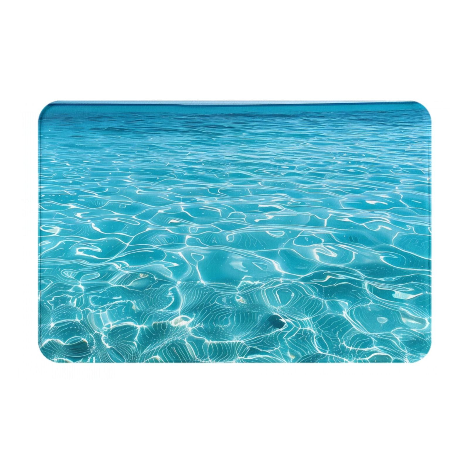 Balery Crystal Clear Ocean Waves Doormat, Durable Flannel Fabric ...