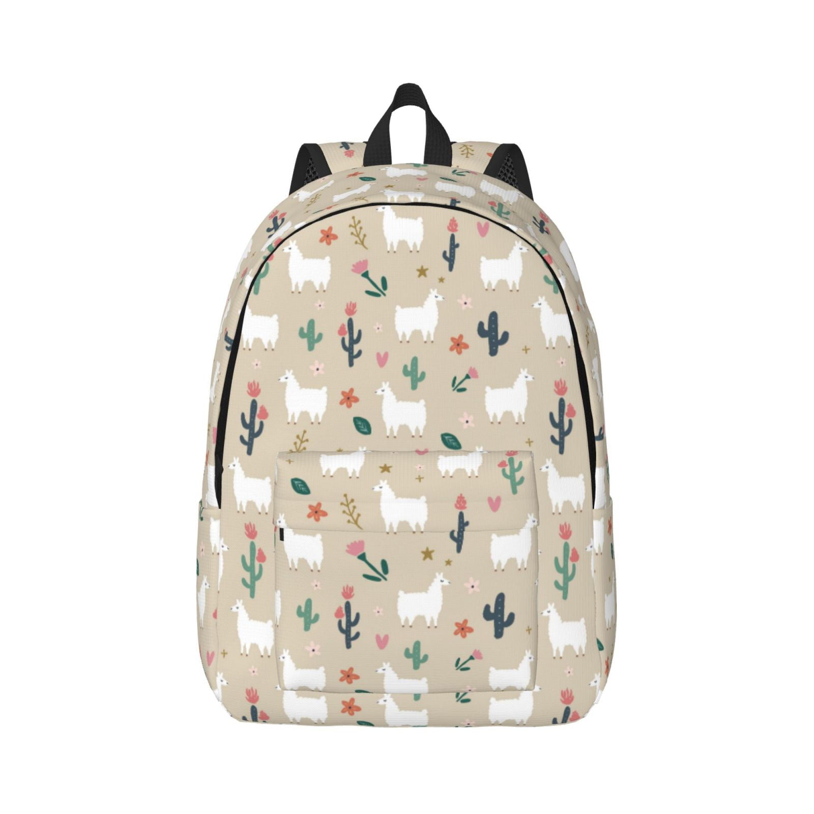 Balery Cute Alpaca Vintage Canvas Backpack for Men and Women - Large ...