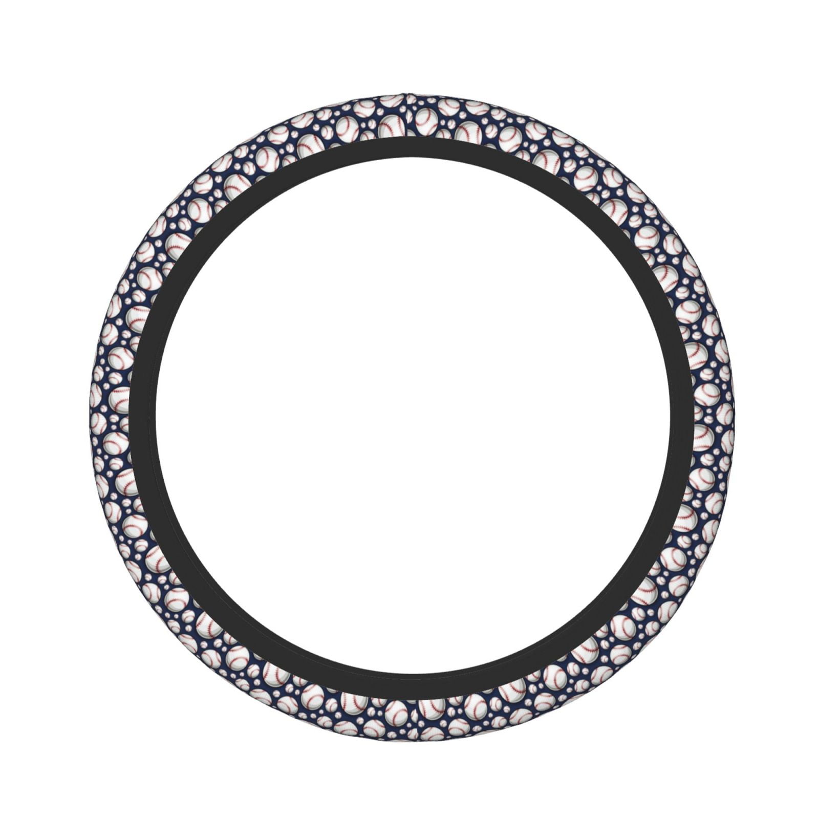 Balery Cute Basebal print Steering Wheel Covers Elastic Skidproof ...