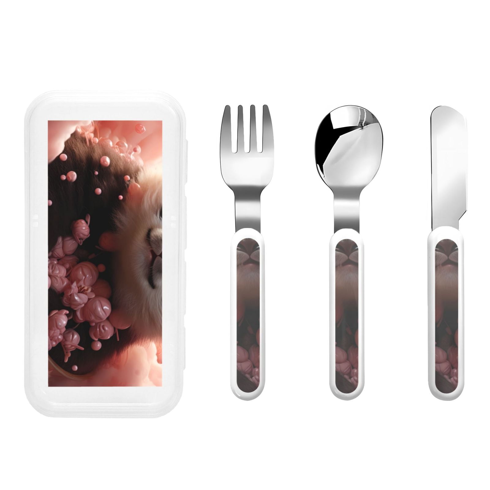 Balery Cute Cloud Panda for Stainless Steel Kids Silverware Set - Child ...