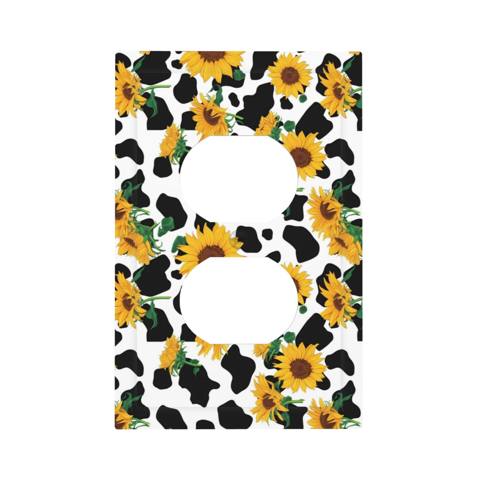 Balery Cute Cow Print Sunflower A for Duplex Wall Plates Kit ...