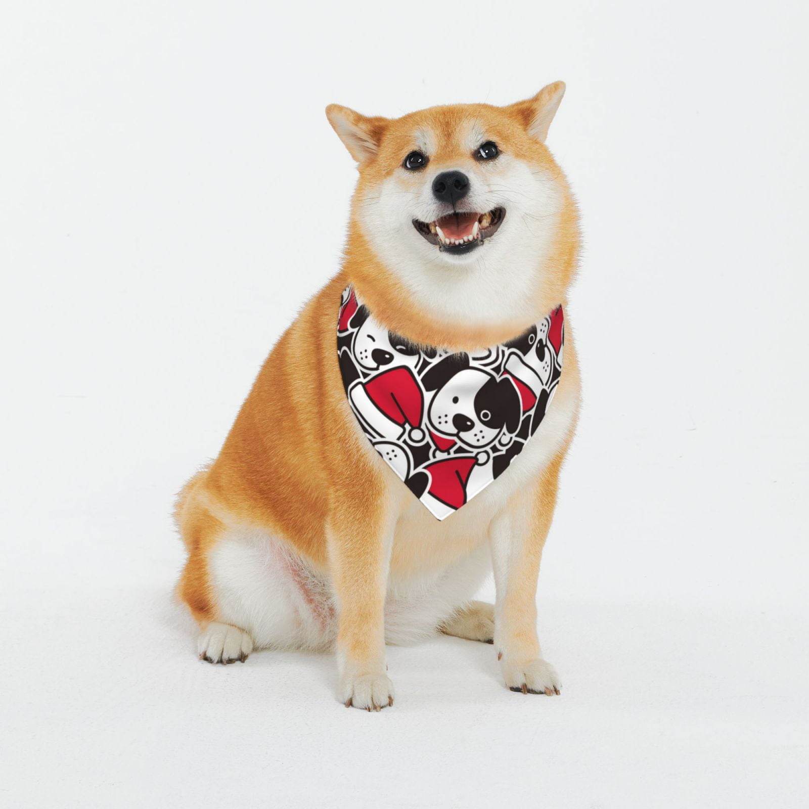 Balery Cute Dog Pattern Pet Scarf for Dogs and Cats – Stylish ...