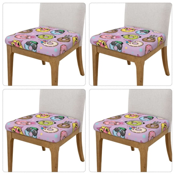 Balery Cute Donuts Stretch Couch Cushion Covers, Individual Sofa ...