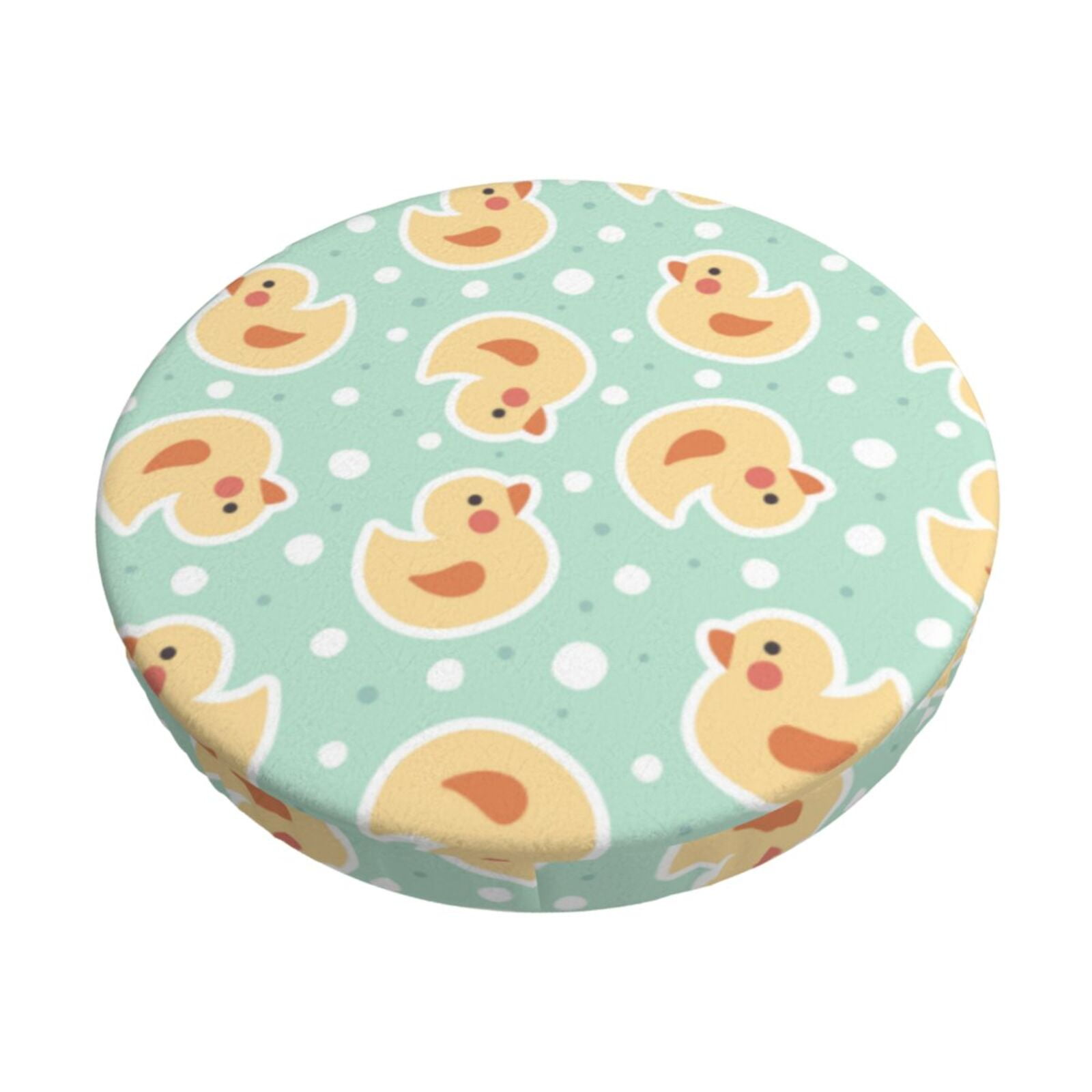 Balery Cute Duck Round Bar Stool Seat Covers Velvet Fabric Adjustable ...