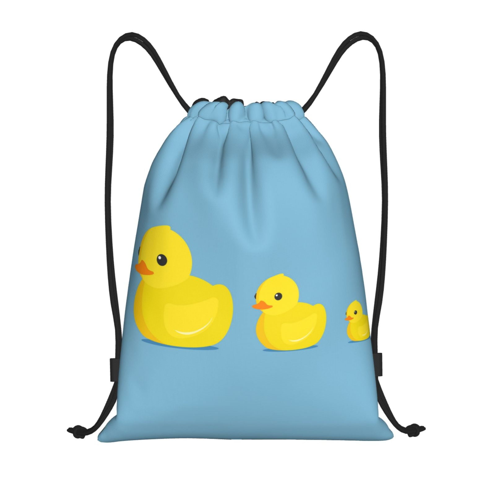 Balery Cute Ducky Pattern Drawstring Backpack Bag Sport Gym Sackpack ...