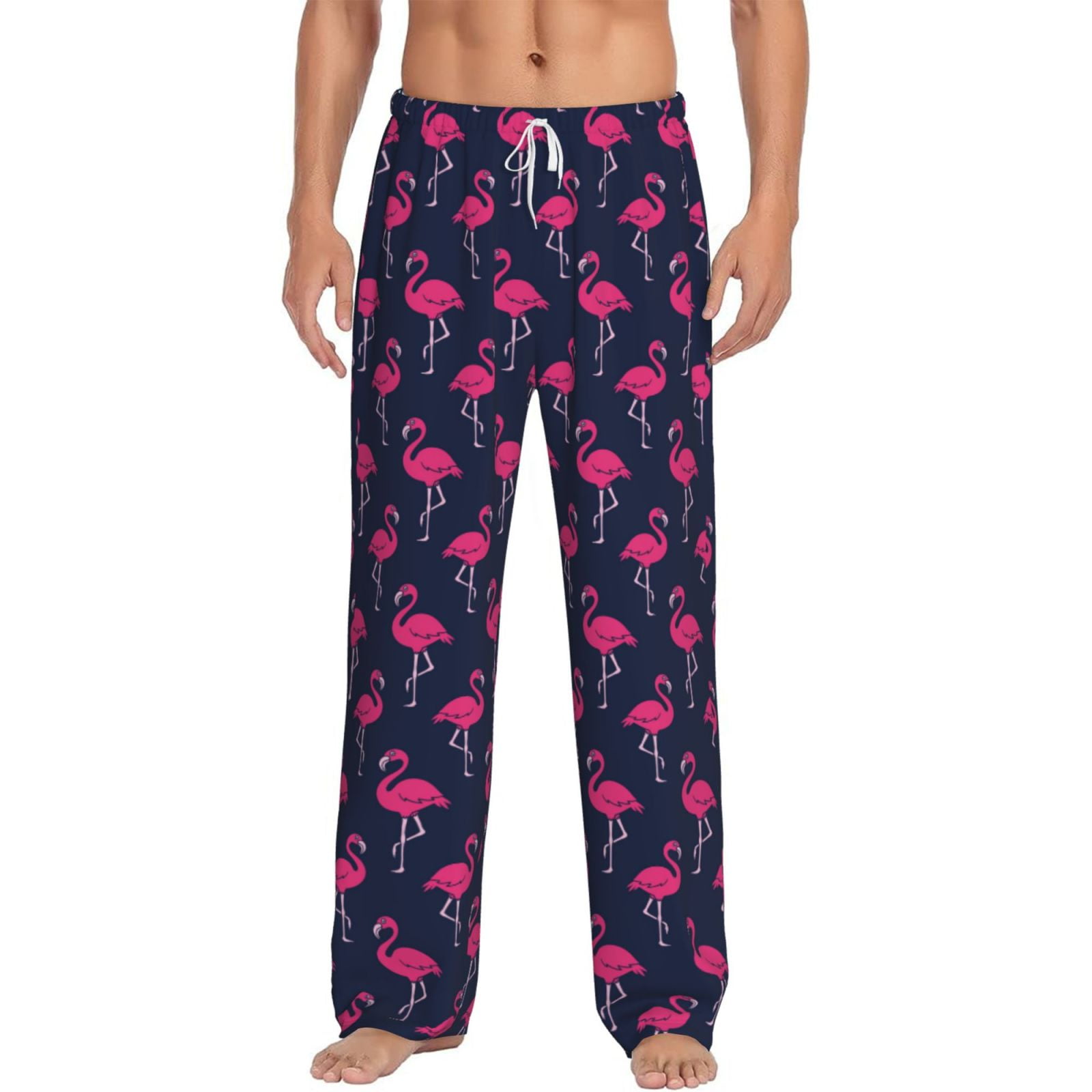 Balery Cute Flamingo print Men's Pajama Pants,Ultra Lightweight Pjs,Lounge Pant-X-Large ...