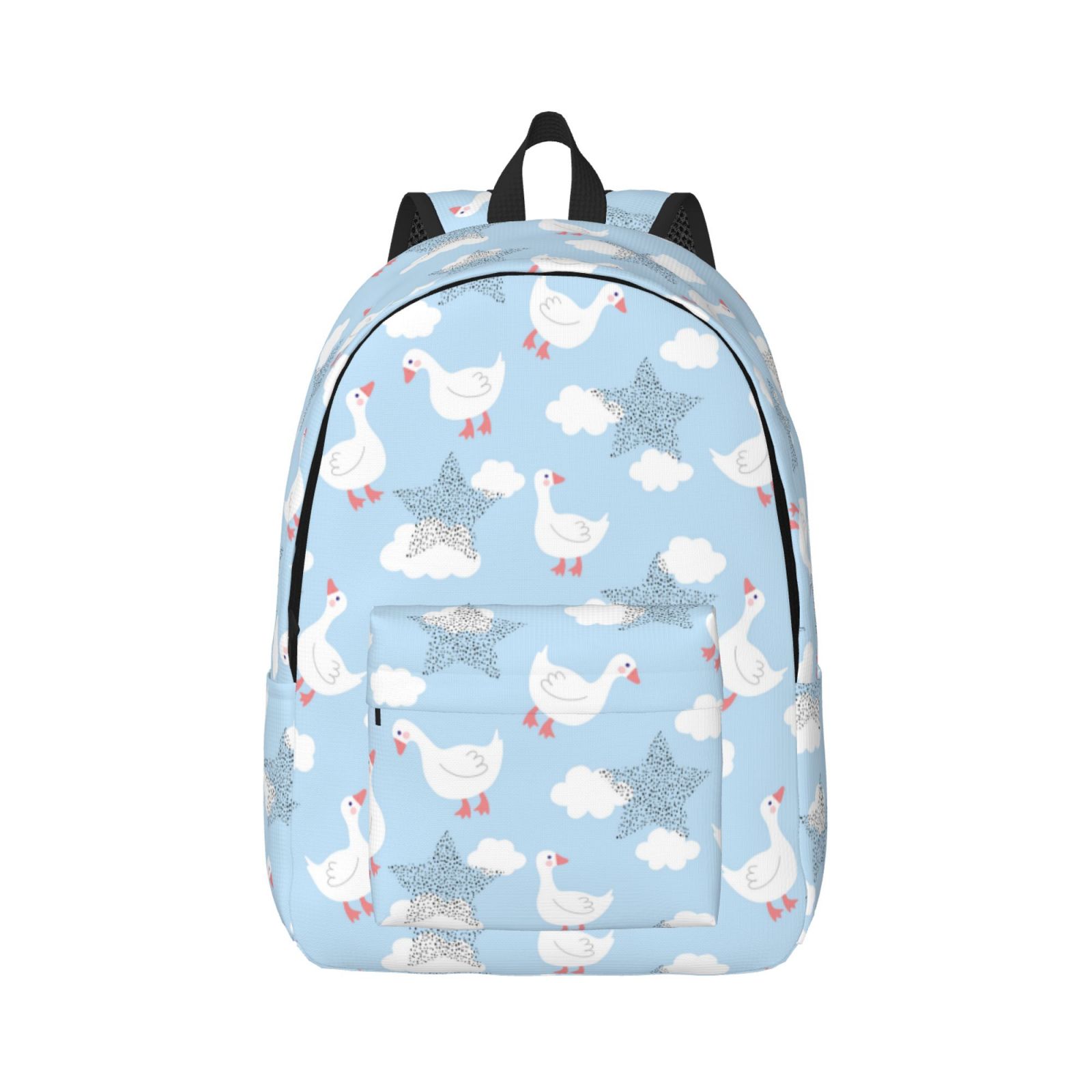 Balery Cute Goose On A Blue Sky Vintage Canvas Backpack for Men and Women - Large Capacity ...