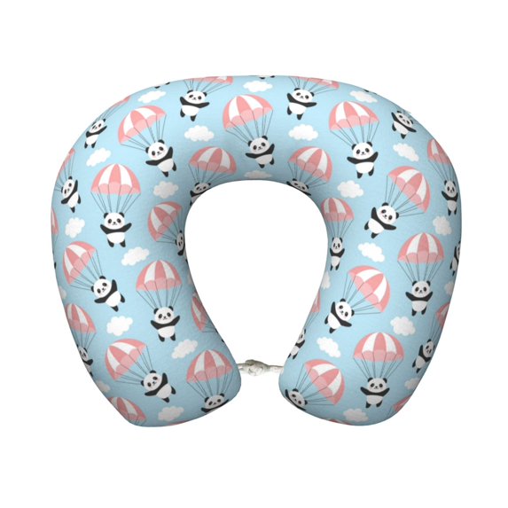 Balery Cute Panda Flying in the Sky Neck Pillow for Traveling, Upgraded ...