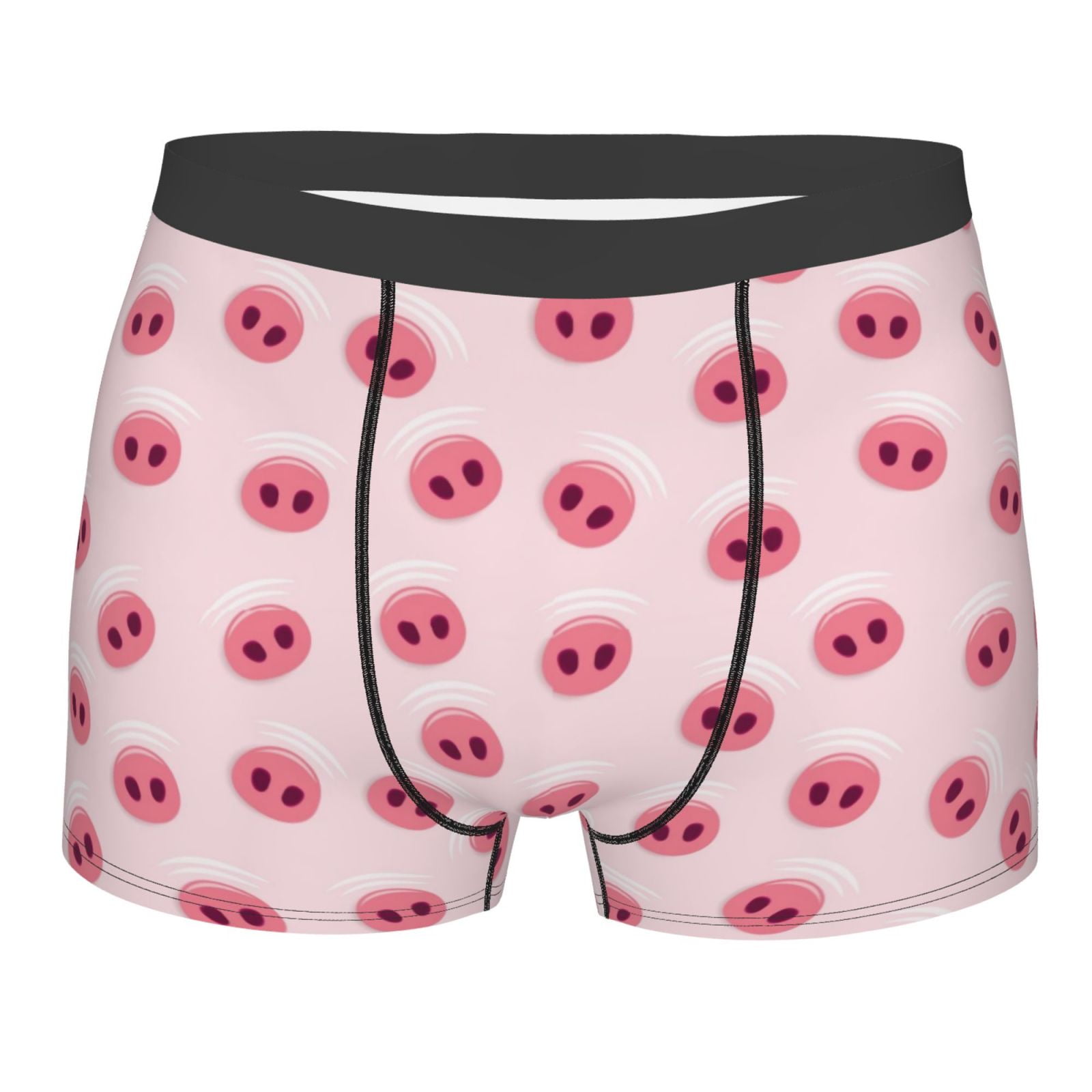Balery Cute Pig Nose Men's Boxer Briefs, Soft and Breathable Cotton ...