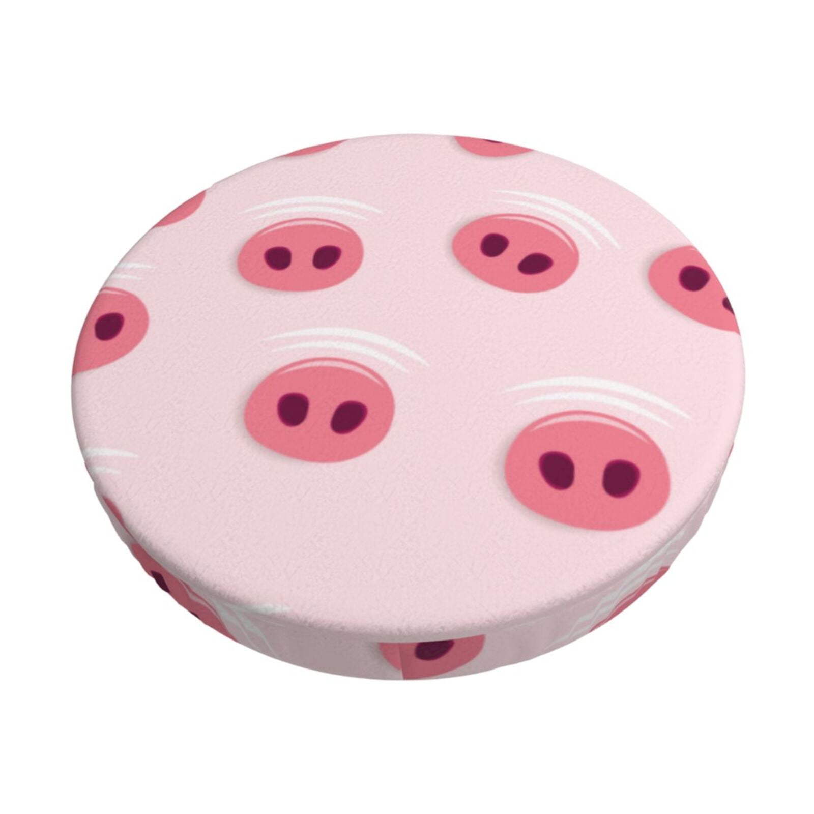 Balery Cute Pig Nose Round Bar Stool Seat Covers Velvet Fabric ...
