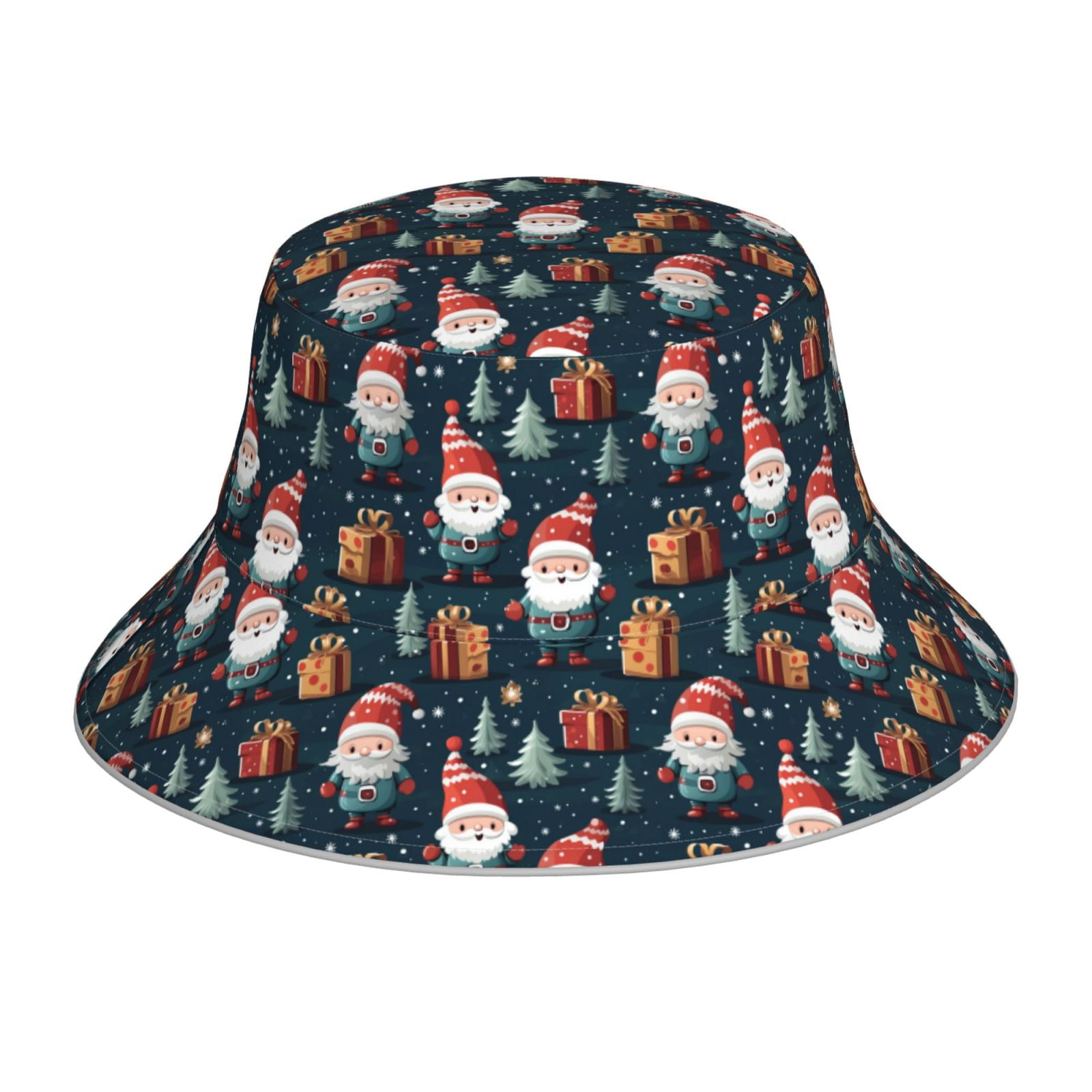 Balery Cute Santa Claus Gift Sun Hats for Men Women Bucket Hat UPF 50 ...