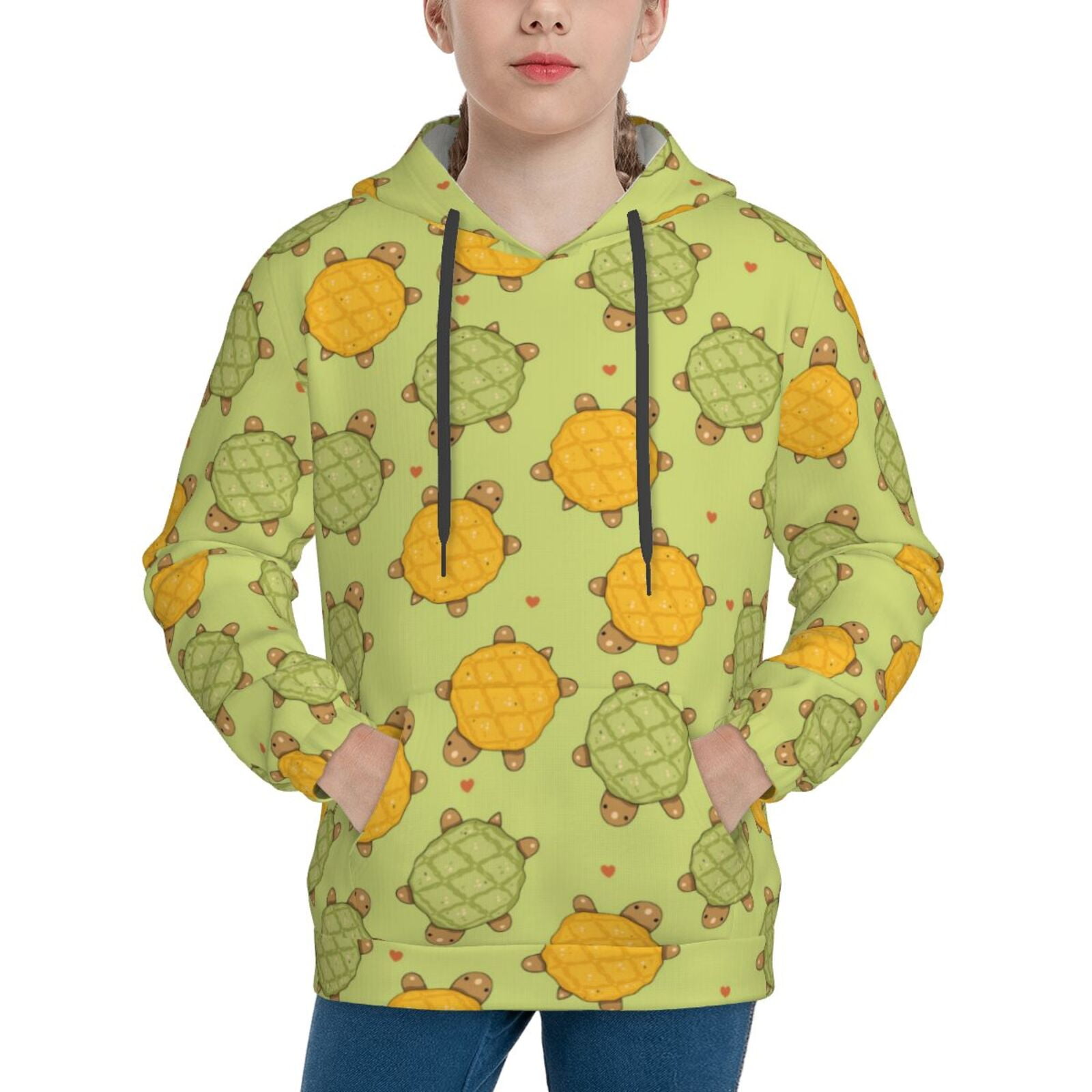 Balery Cute Turtle Pattern Boys Hoodie, Youth Pullover Hooded ...