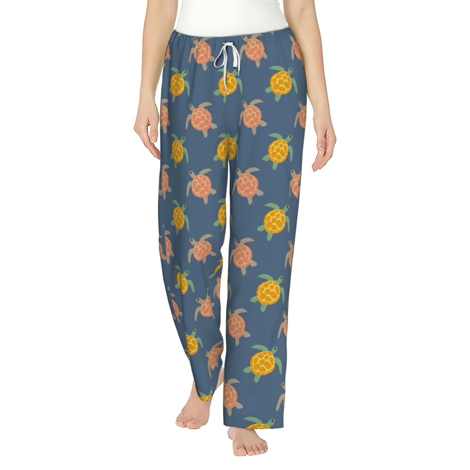 Balery Cute Turtle print Women's Pajama Pants,Ultra Lightweight Pjs ...