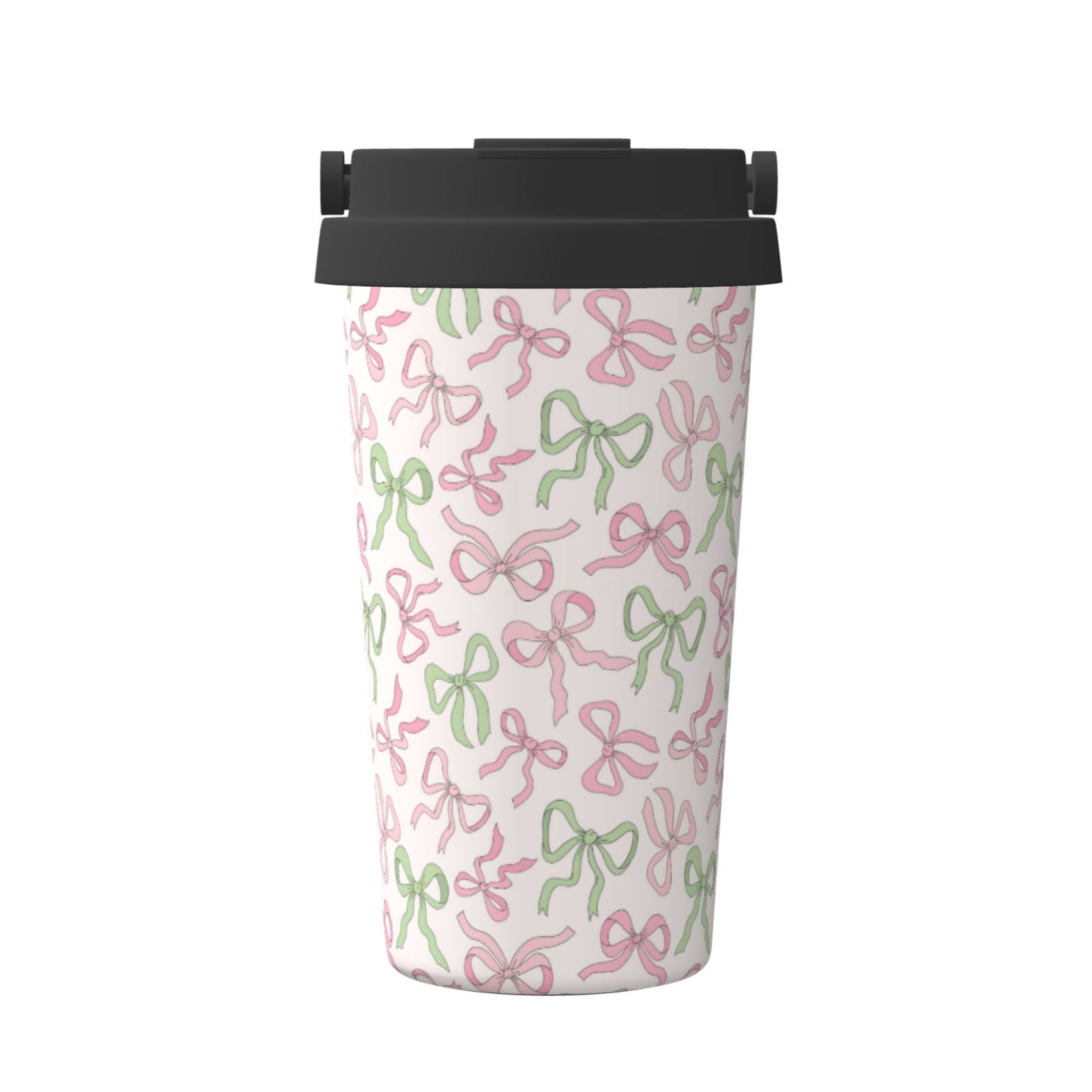 Balery Cute ribbons set Pattern Insulated Coffee Travel Mug Stainless ...