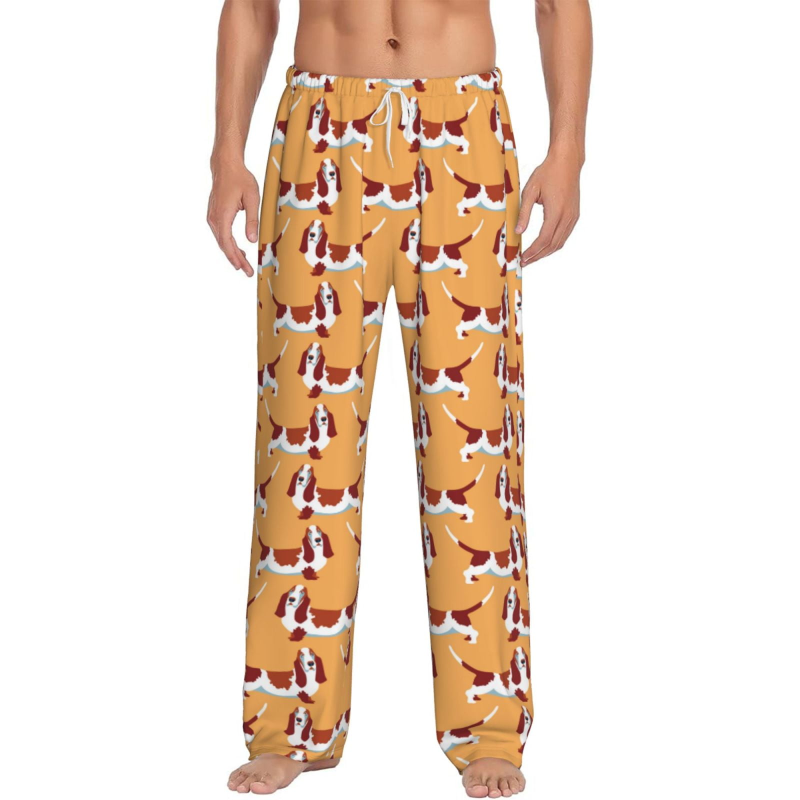 Balery Dachshund Dog Puppy print Men's Pajama Pants,Ultra Lightweight ...