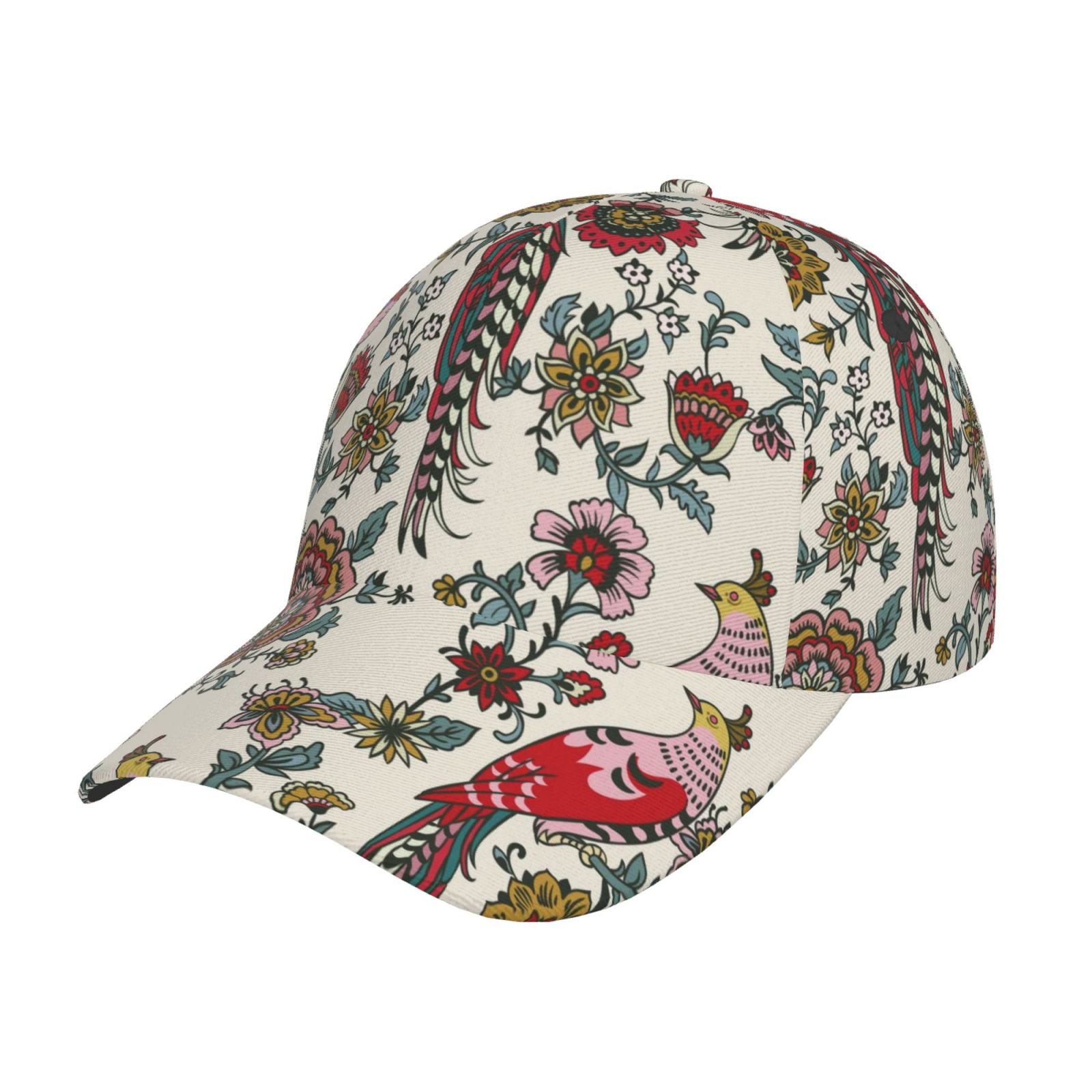 Balery Dark Enchanted Flowers And Birds Baseball Cap For Women Men ...
