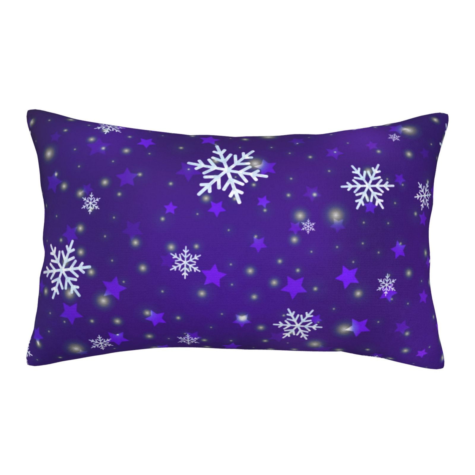 Balery Dark Purple Snowflakes Bedding Queen Pillow Cases - Envelope ...