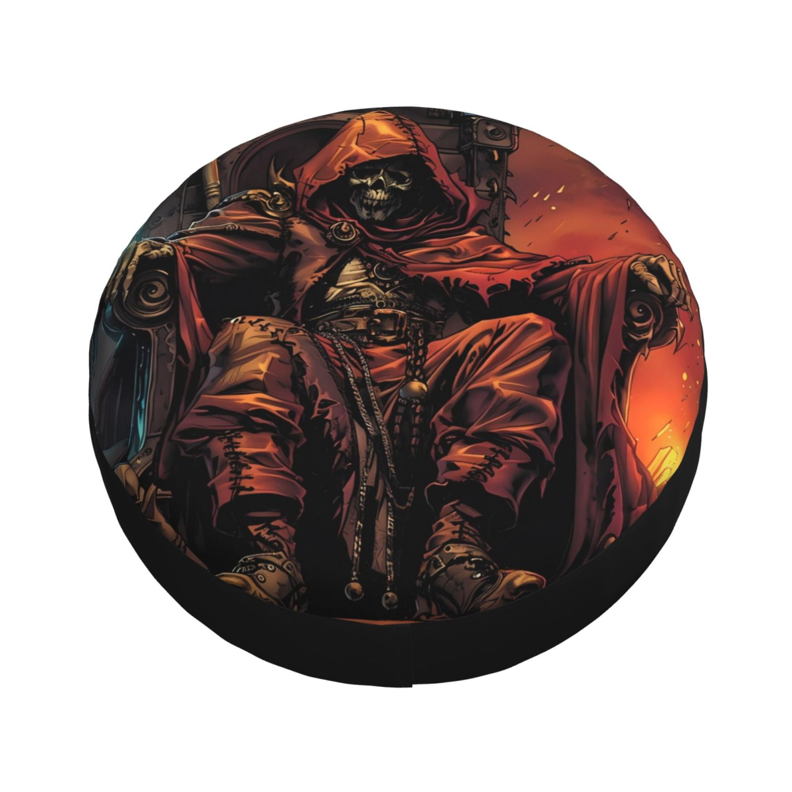 Balery Dark Skull King Throne Tire Covers - Tough Tire Wheel Protector ...