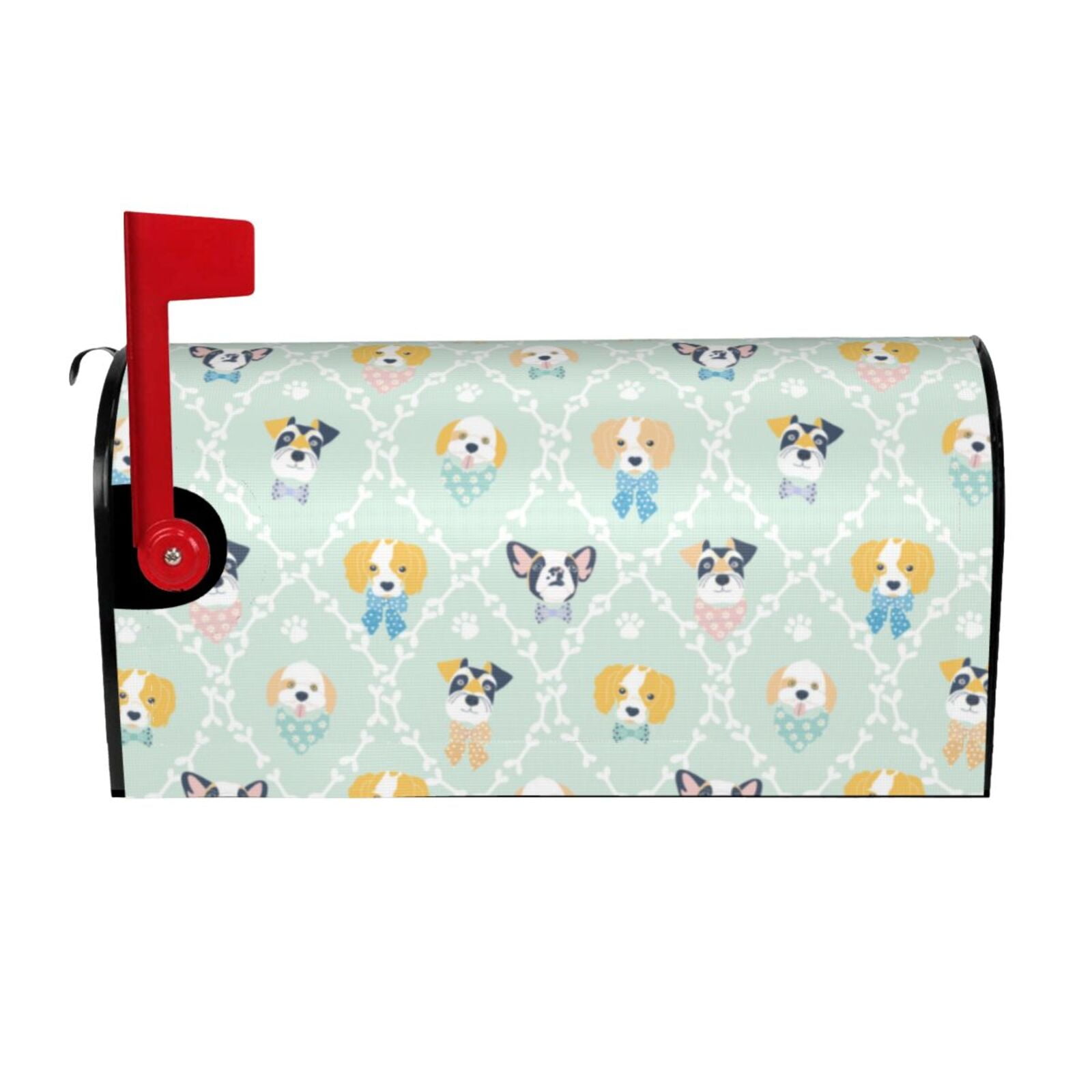 Balery Different Breeds of Dogs Mailbox Cover - Standard Size-21x18 in ...