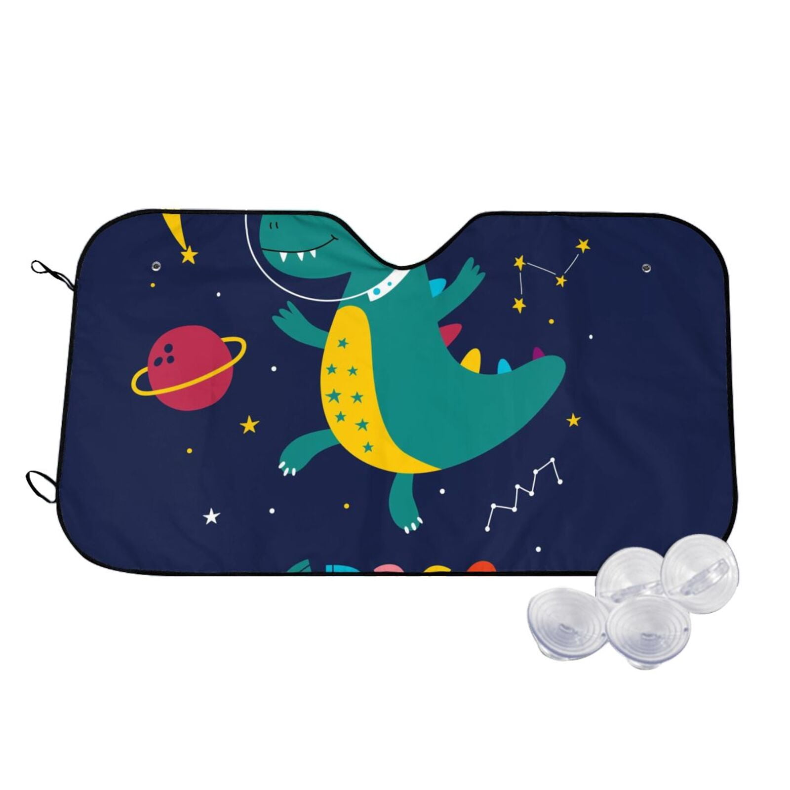 Balery Dinosau Space Explorer Print Car Windshield Sun Shade,Windshield ...