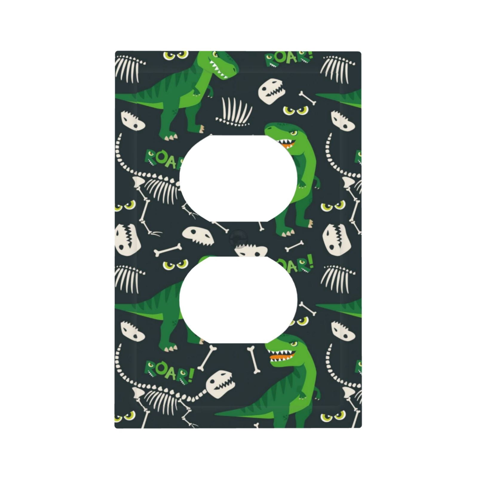 Balery Dinosaur and Bone for Duplex Wall Plates Kit, Electrical Outlet ...