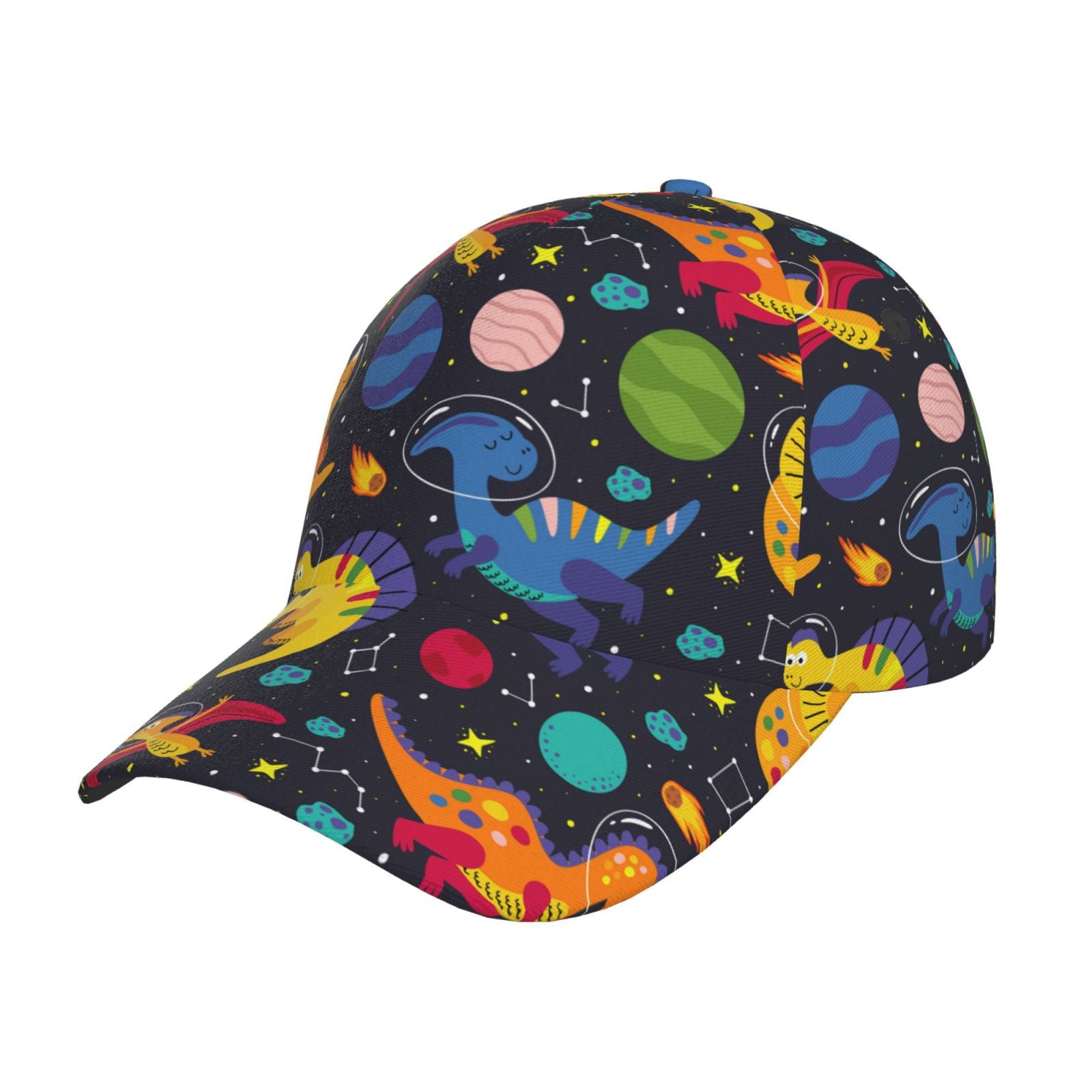Balery Dinosaurs In Space Baseball Cap For Women Men,Adjustable Size ...