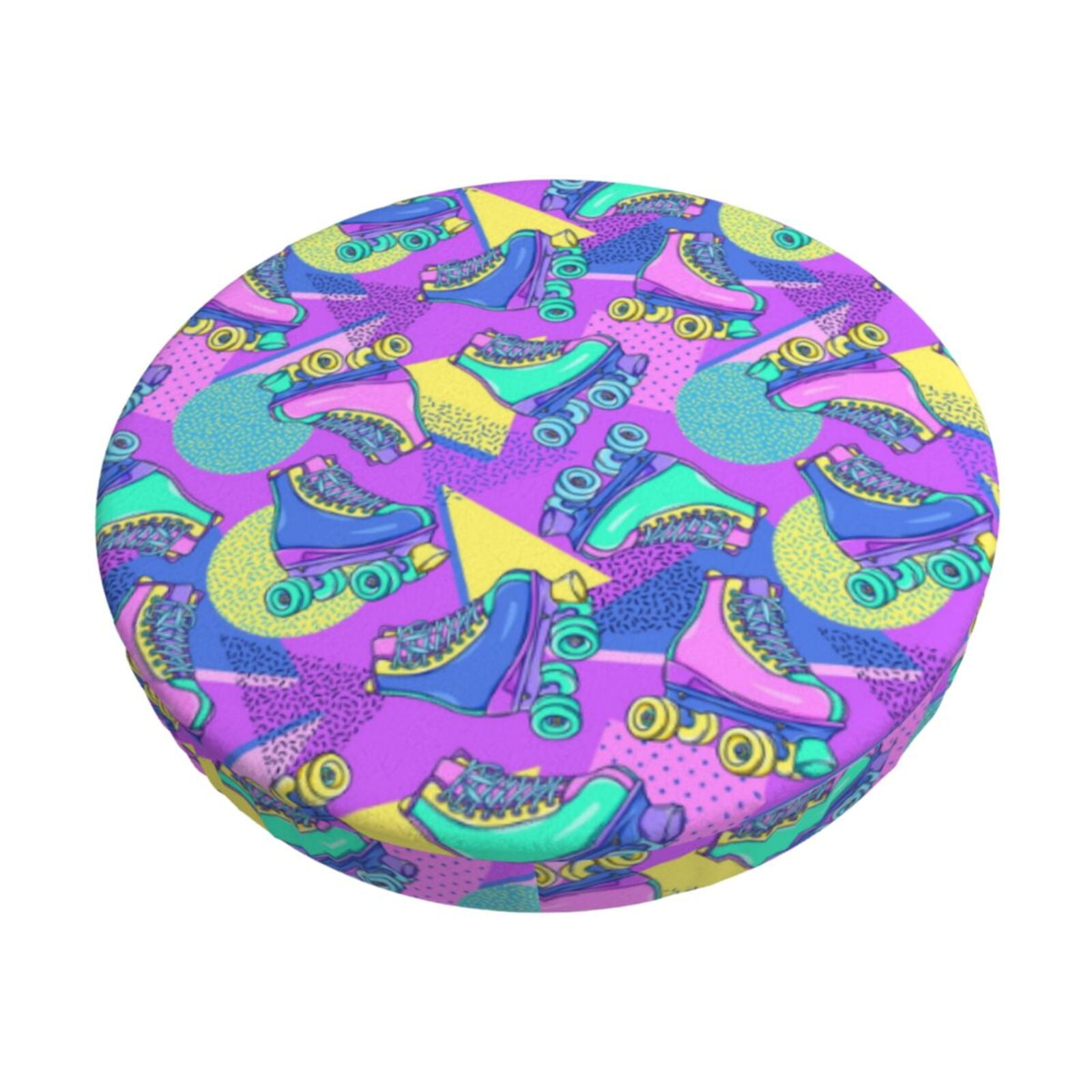 Balery Disco Roller Skates Round Bar Stool Seat Covers Velvet Fabric ...