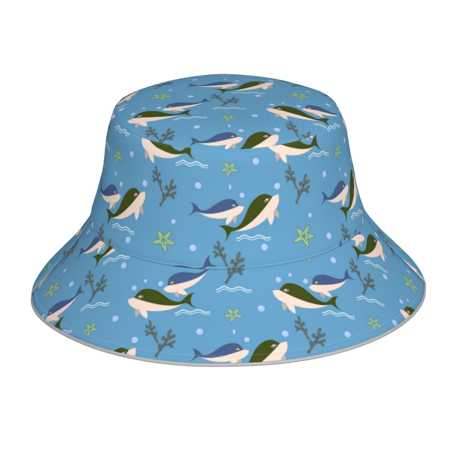 Balery Dolphin Lovers Sun Hats for Men Women Bucket Hat UPF 50+ Buckey Hat Boonie Hat Foldable ...
