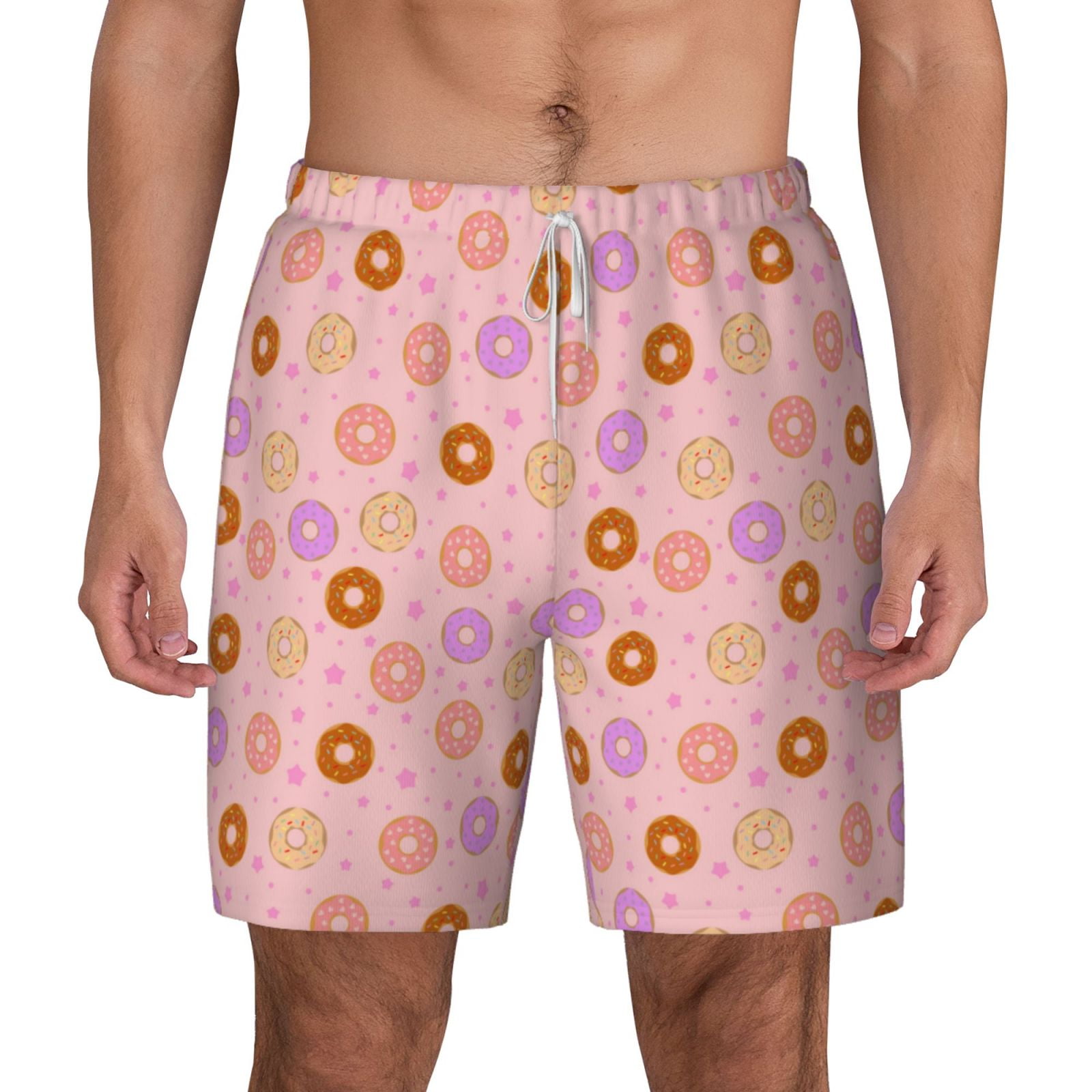 Balery Donuts Mens Swim Trunks Swim Shorts for Men Quick Dry Inseam ...